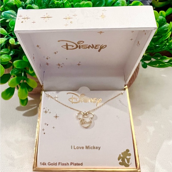 Disney | Jewelry | Disney I Love Mickey Pendant Necklace | Poshmark